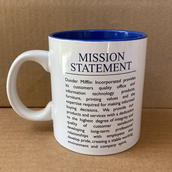 The Office | Dining | The Office Dunder Mifflin Mission Statement ...